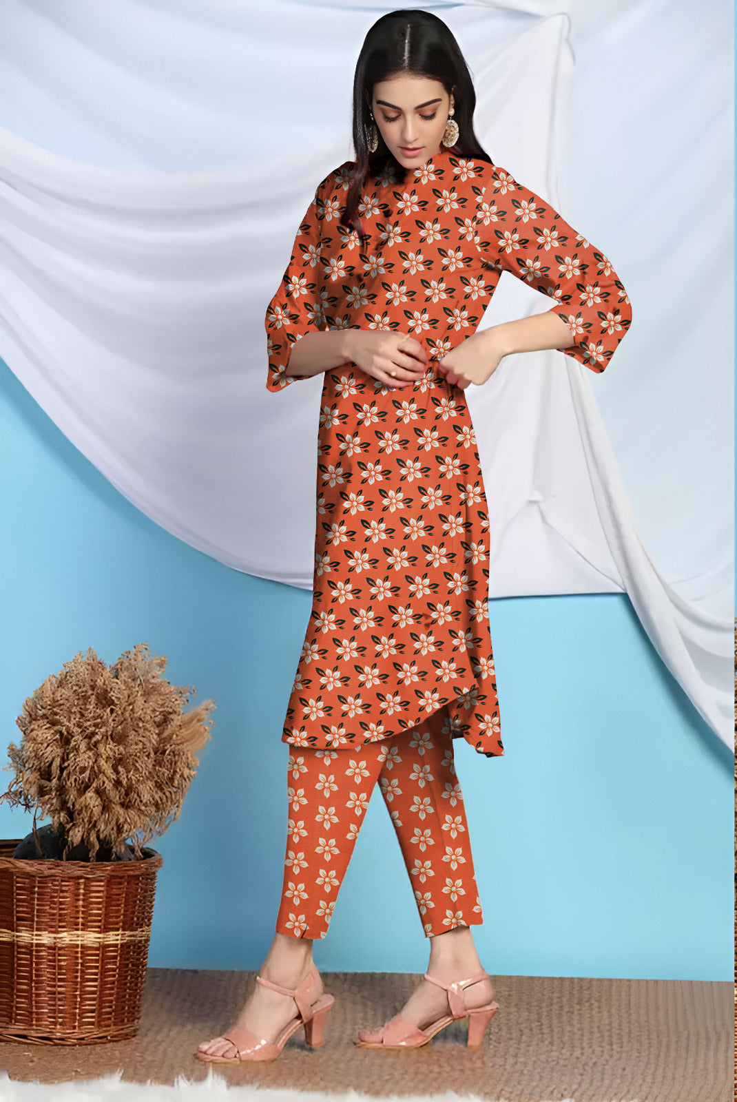2 Piece – Cotton Digital Print Suit ( Nishat LS56) – NIshat Bed Store